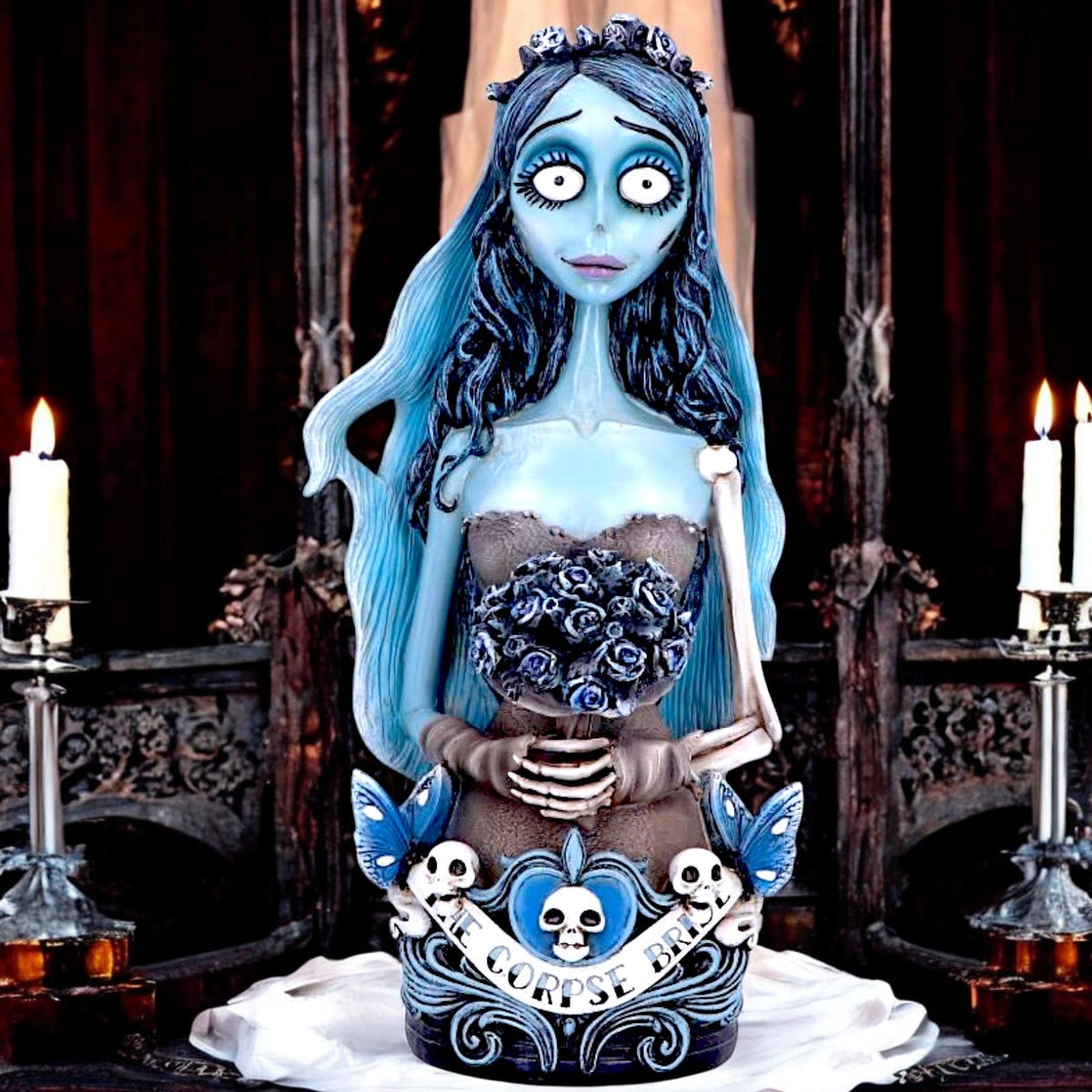 Corpse Bride Emily Bust - Tim Burton Gothic Statue – OsirisTradingUK