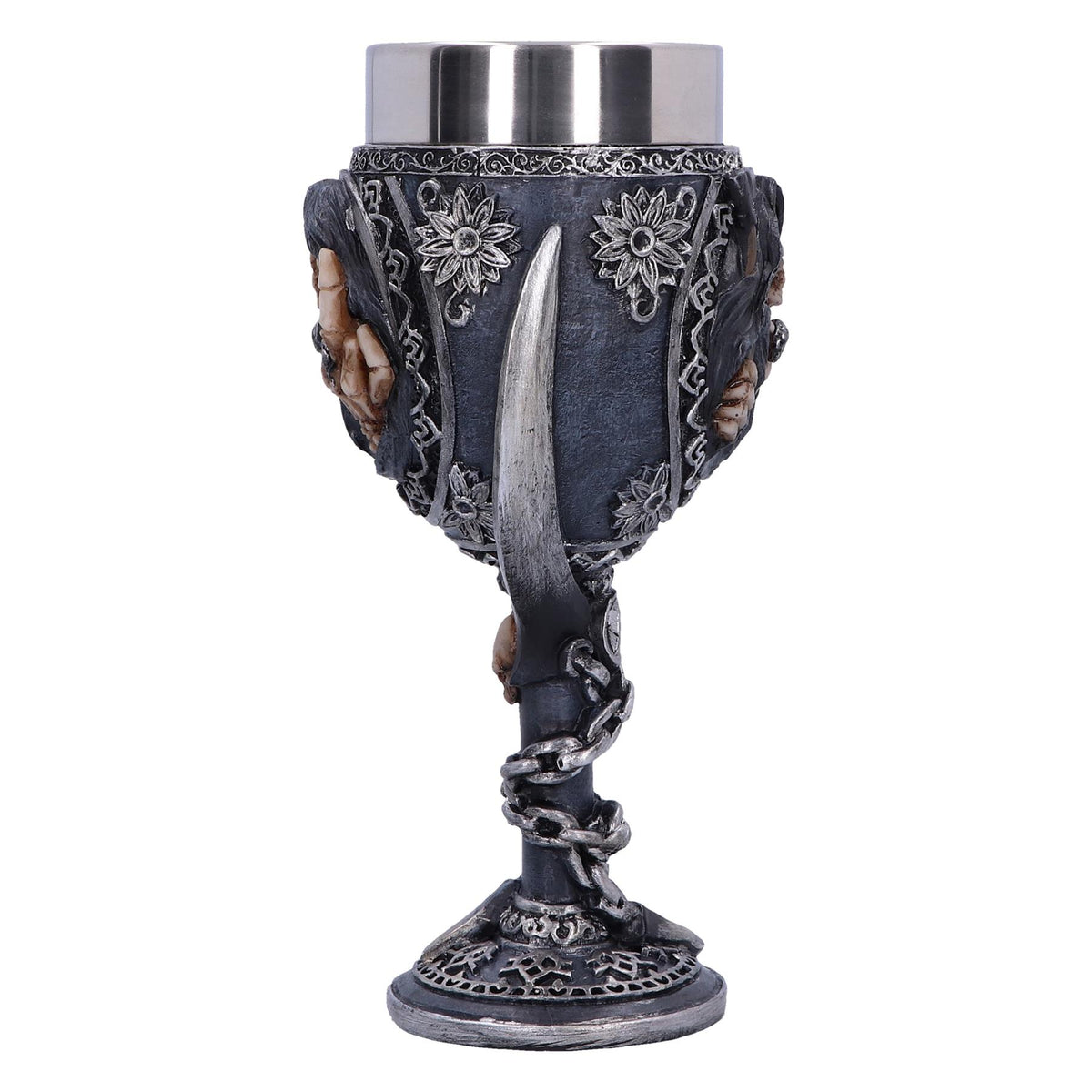 Gothic Reaper Skeleton Skull Goblet Chalice – OsirisTradingUK